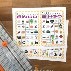 20 Free Printable Halloween Bingo Cards for Kids - The Incremental Mama