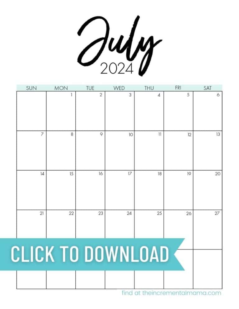 Free Printable Monthly Calendar 2024 - January to December - The ...