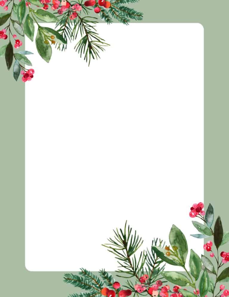 30+ Free Printable Christmas Border Printable Templates - The ...