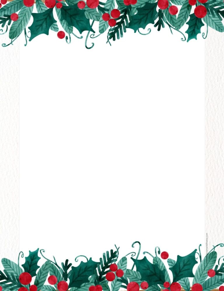 30+ Free Printable Christmas Border Printable Templates - The ...
