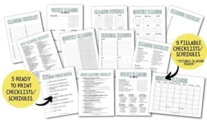 Easy Printable Cleaning Schedule For Working Moms