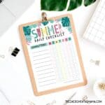 Free Summer Chore Chart to Keep Kids Busy & Mom Happy