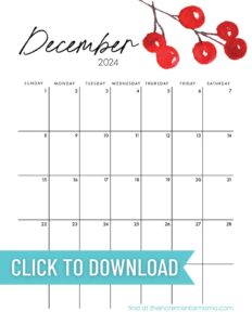 Free 2024 Floral Calendar Download (12 Monthly Templates) - The ...