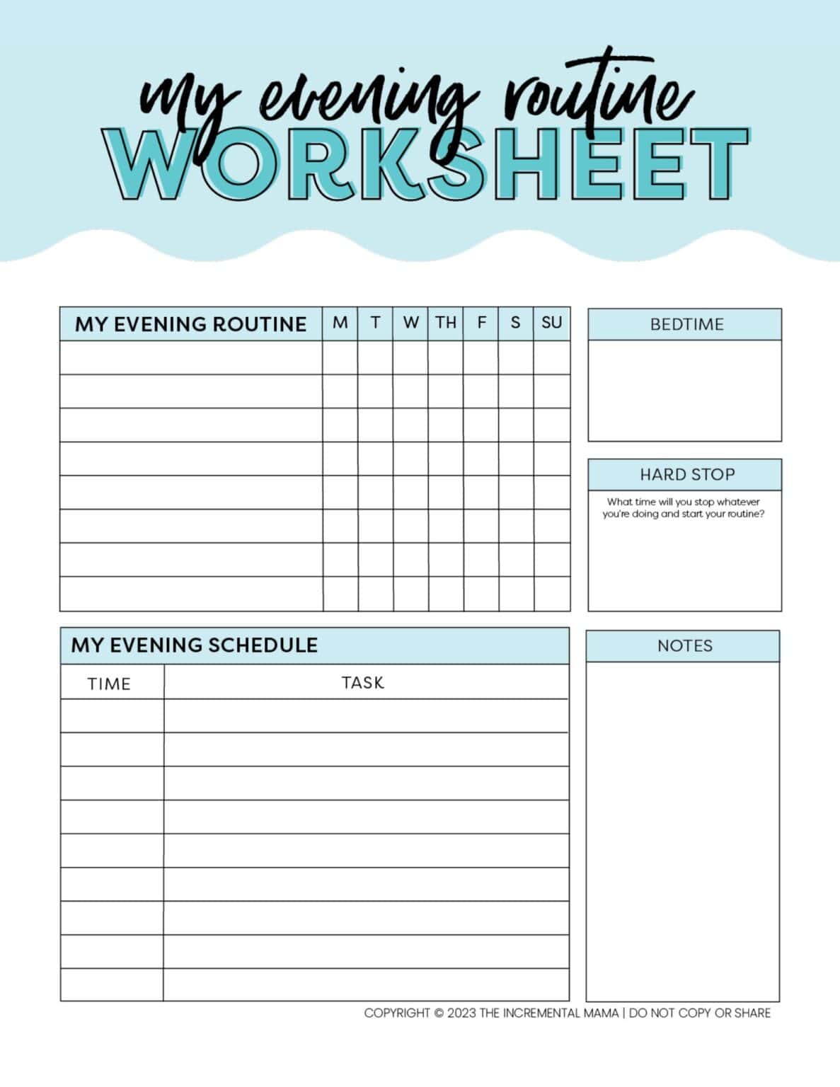 Build a Healthy Adult Bedtime Routine + Free Worksheet - The ...
