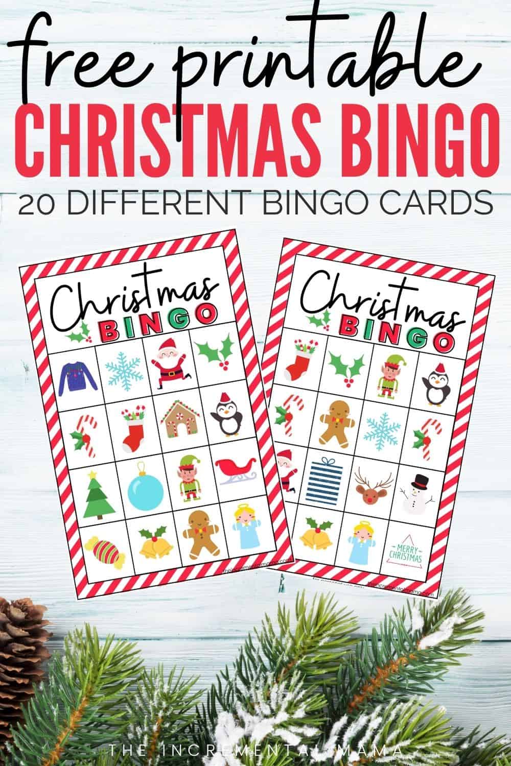 Free Printable Christmas Bingo Cards For 20