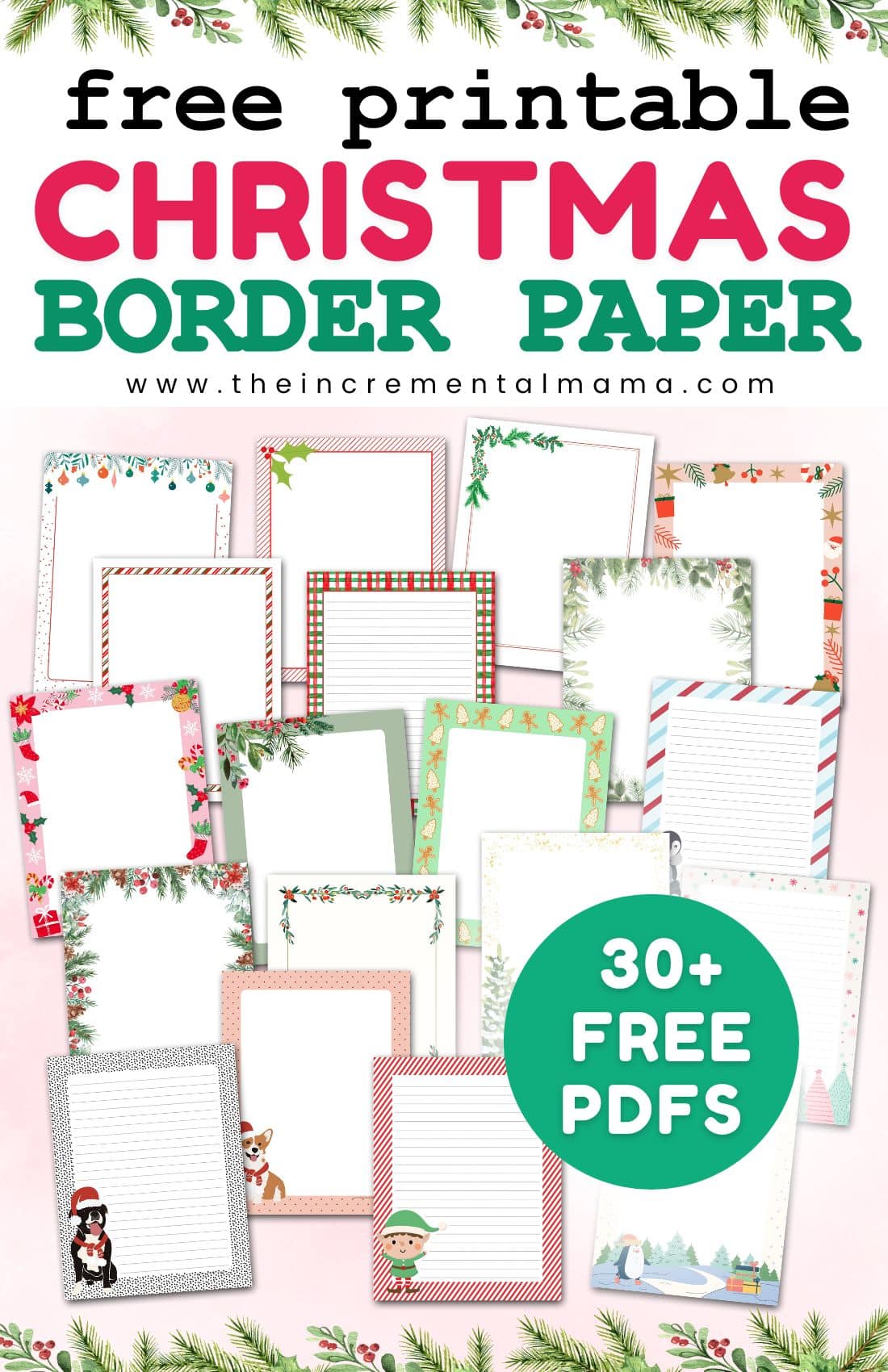30+ Free Printable Christmas Border Printable Templates - The ...
