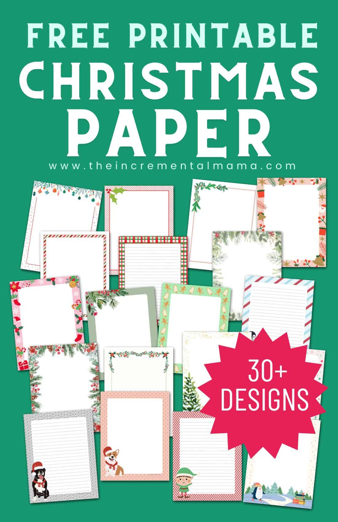 30 Free Printable Christmas Border Printable Templates The Incremental Mama