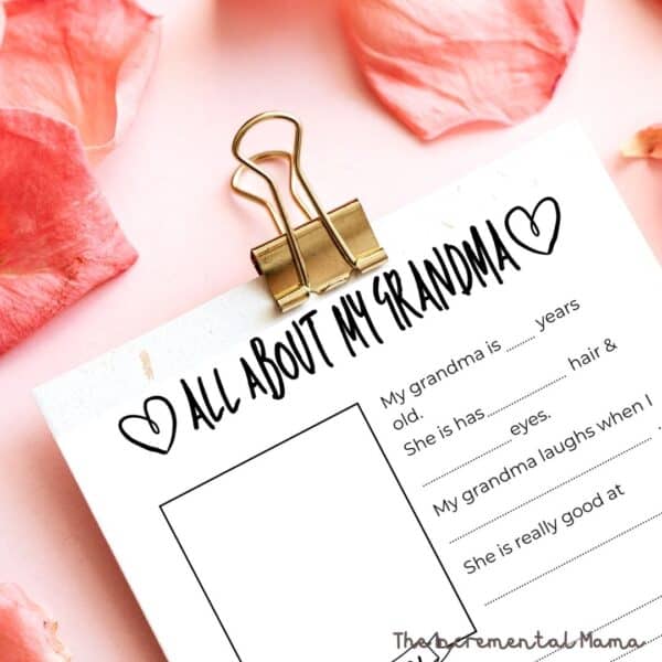 Free Mother's Day Questionnaire Printable Gift for Mom