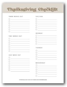 The Best Free Printable Thanksgiving Planner (8 pages) - The ...