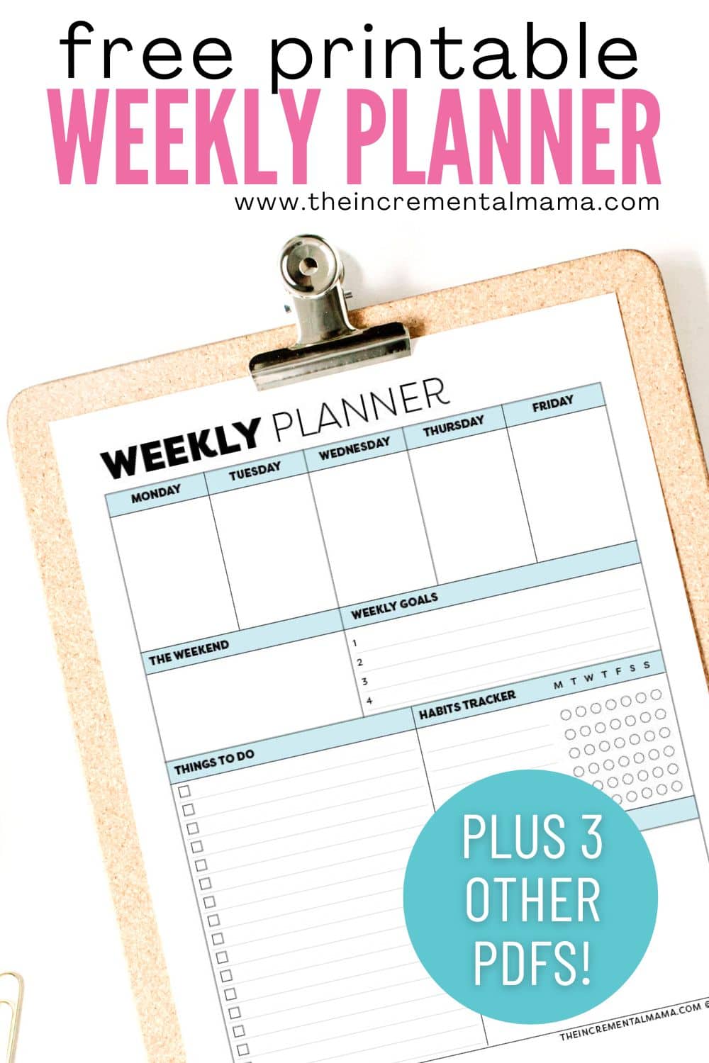 Free Daily & Weekly Planning Printable PDFs to Organize Life - The ...