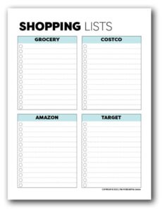 Free Printable Weekly Meal Planner & Grocery List