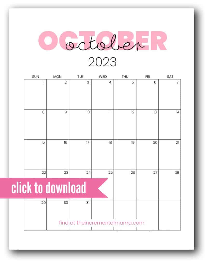 2023 Pink Calendar Printables - Free PDFs To Get Organized