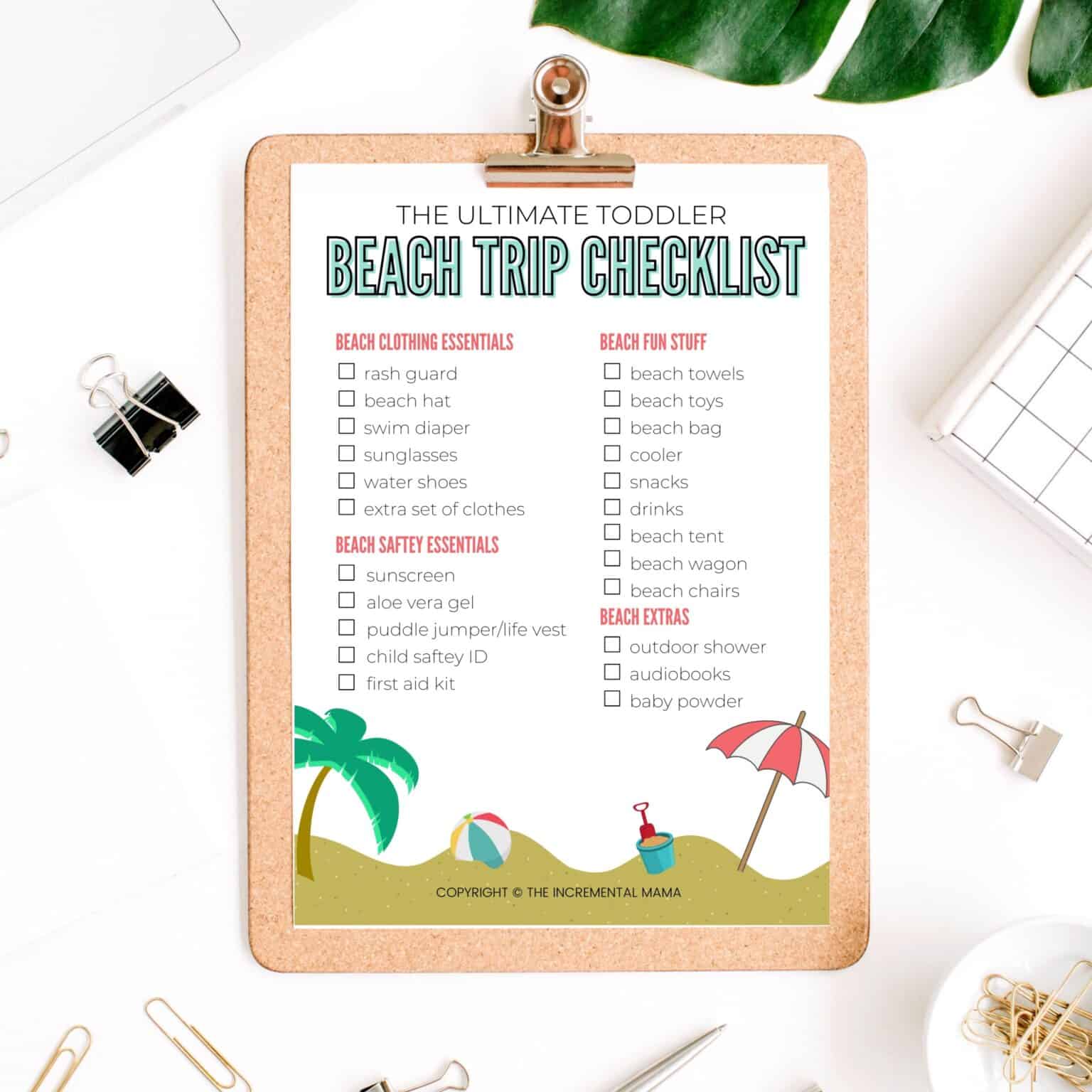 19 Must-Have Beach Items for Toddlers + Free Printable Checklist