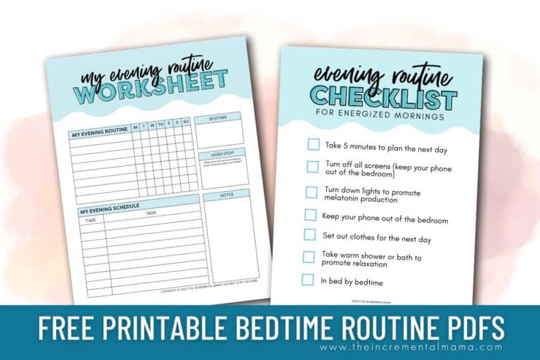 Build a Healthy Adult Bedtime Routine + Free Worksheet - The ... Build a Healthy Adult Bedtime Routine + Free Worksheet - The ...