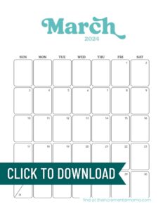 Fun Retro-Inspired 2024 Monthly Calendar PDFs (12 Free Printables)