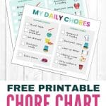 Free Printable Chore Chart for 5-6 Year Olds - The Incremental Mama