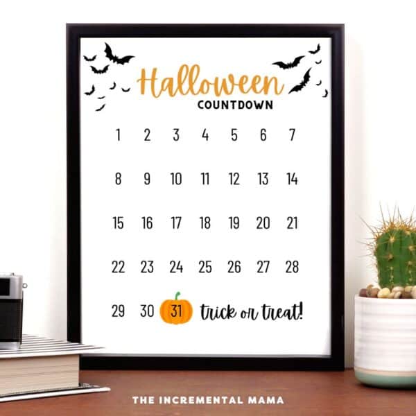 5 Free Printable Halloween Calendar Templates