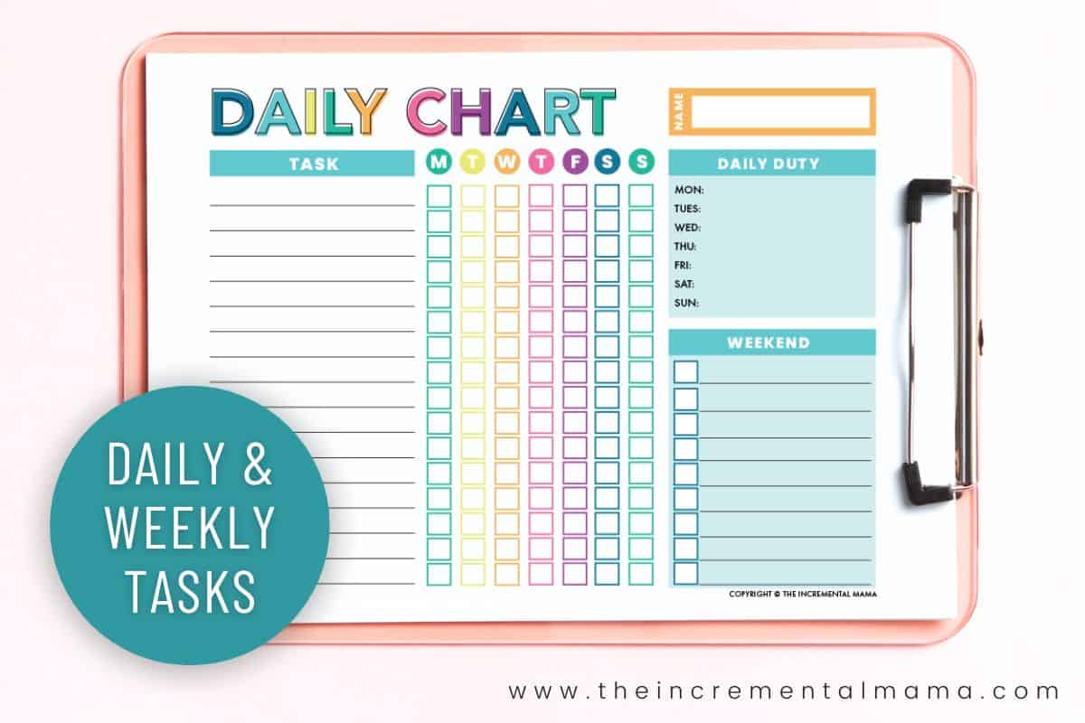 The Best Printable Chore Chart for Kids (Free Download) - The ...