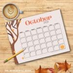5 Free Printable Halloween Calendar Templates