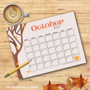 5 Free Printable Halloween Calendar Templates