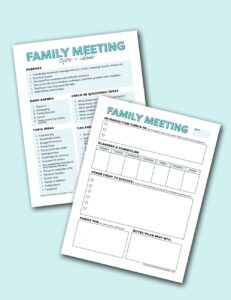 The Guide to Successful Family Meetings + Free Agenda PDF - The ...
