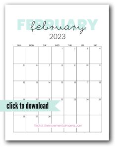 Cute 2023 Printable Calendar - 12 Free Printables to Get Organized
