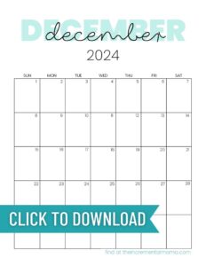 Cute Printable Calendars for 2024 (Free Monthly Templates) - The ...