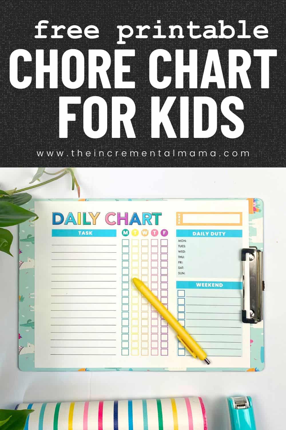 The Best Printable Chore Chart for Kids (Free Download) - The ...