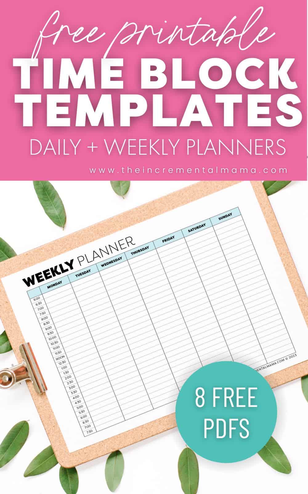 8 Free Time Blocking Planners to Crush Your To-Do List