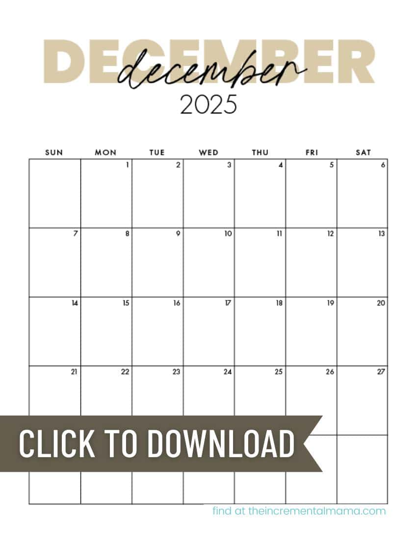 Free Printable 2025 Monthly Calendar (January - December PDFs) - The ...