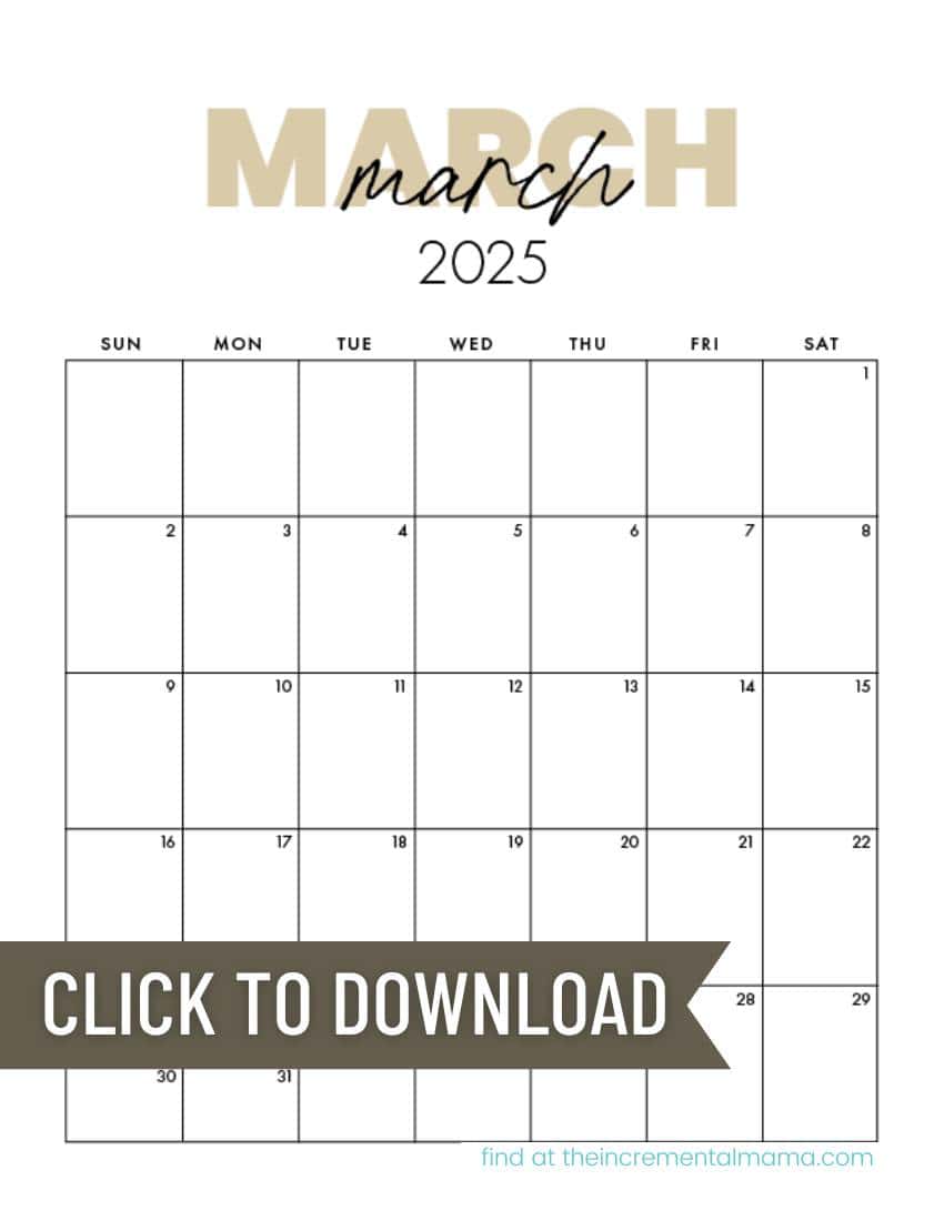 Free Printable 2025 Monthly Calendar (January - December PDFs) - The ...