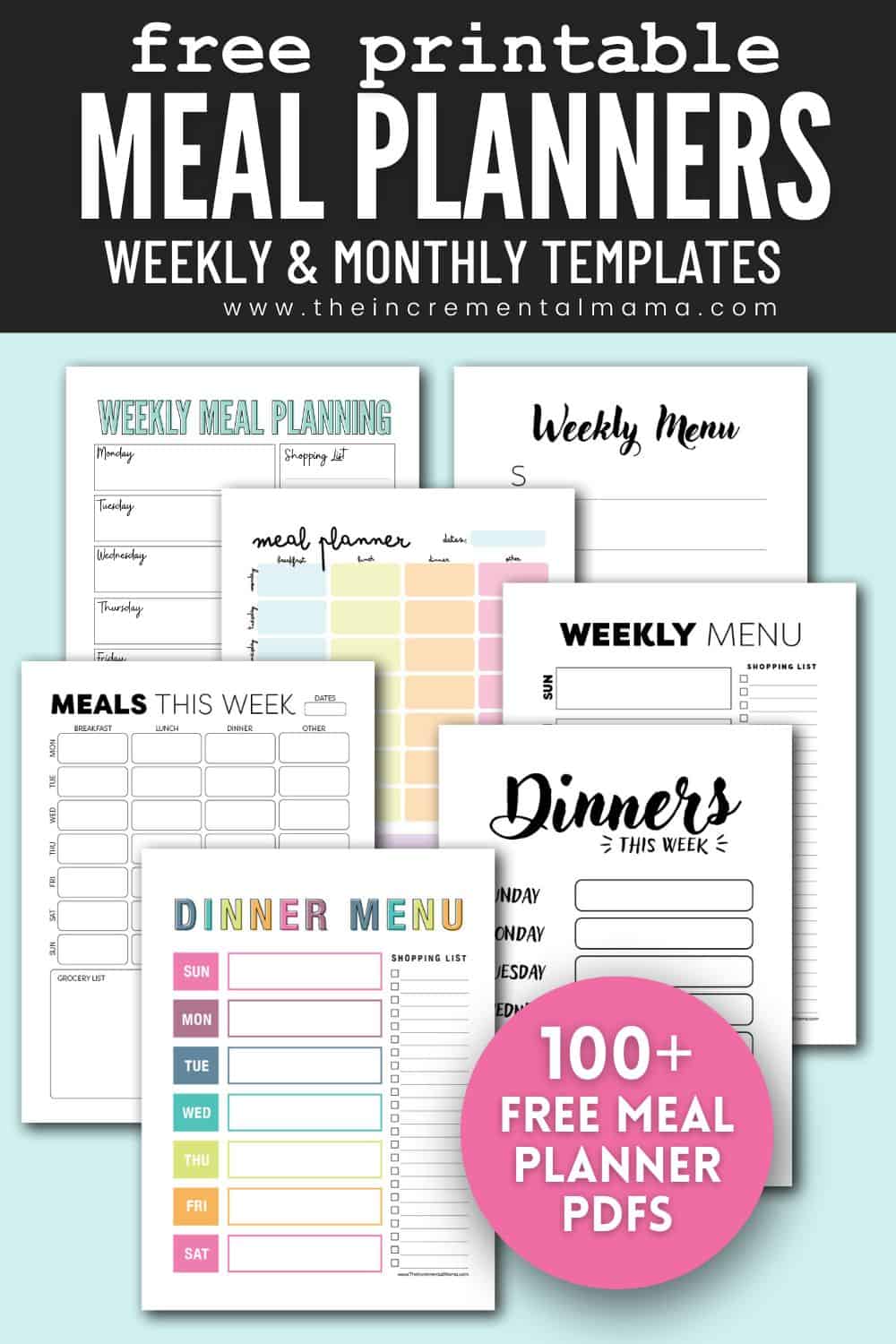Free Printable Weekly Meal Planner & Grocery List