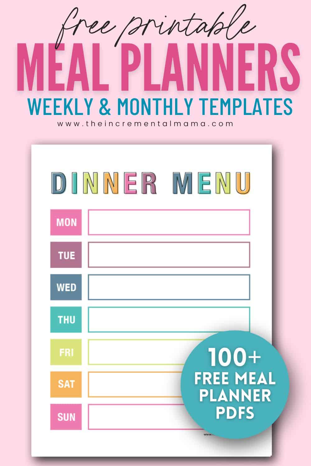 Free Printable Weekly Meal Planner & Grocery List