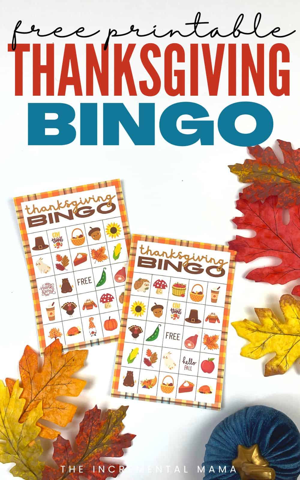 Free Printable Thanksgiving Bingo Game (24 Different Cards) - The ...
