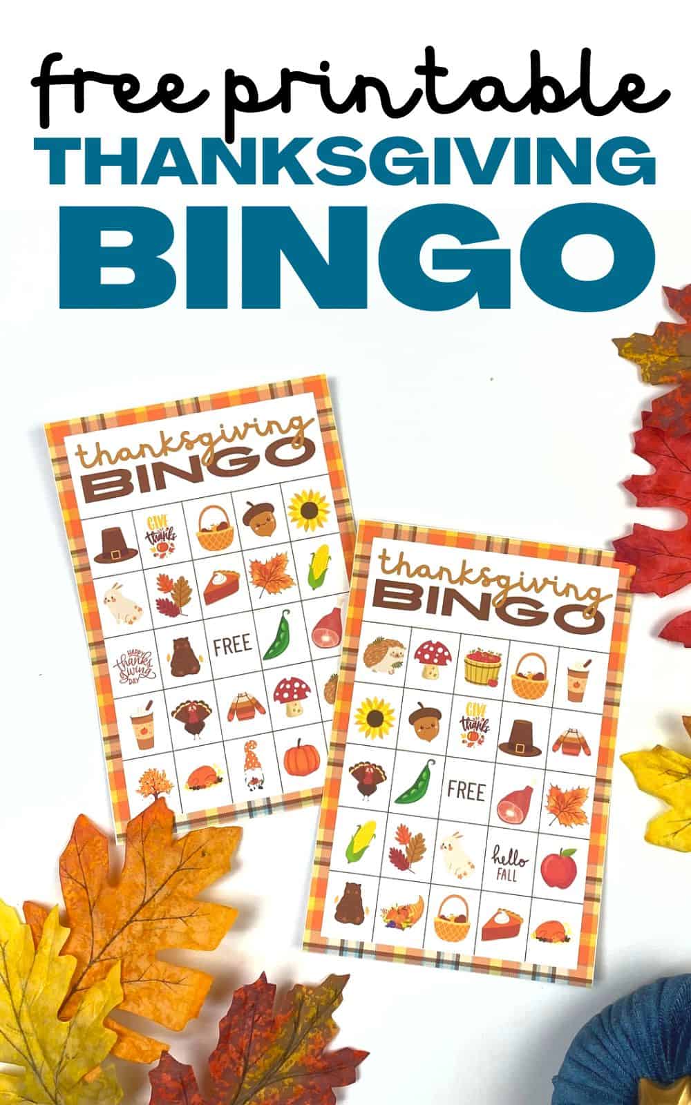 Free Printable Thanksgiving Bingo Game (24 Different Cards) - The ...