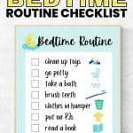 Free Printable Bedtime Routine Chart for a Smooth & Tear-Free Evening