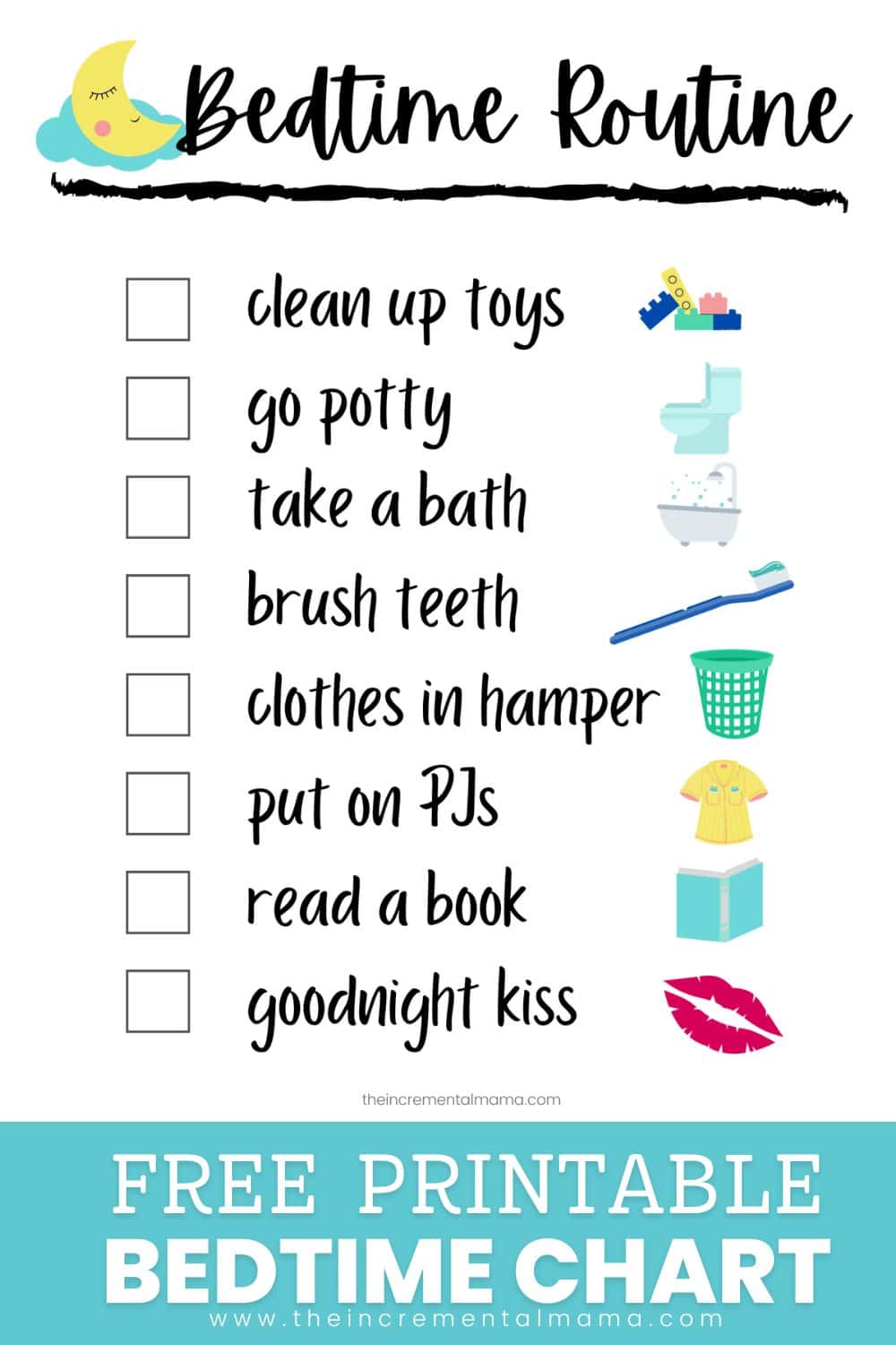 Free Printable Bedtime Routine Chart for a Smooth & Tear-Free Evening