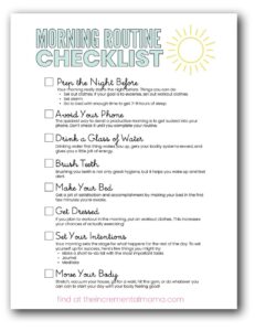 The Morning Routine Checklist to Start Your Day with Energy & Focus