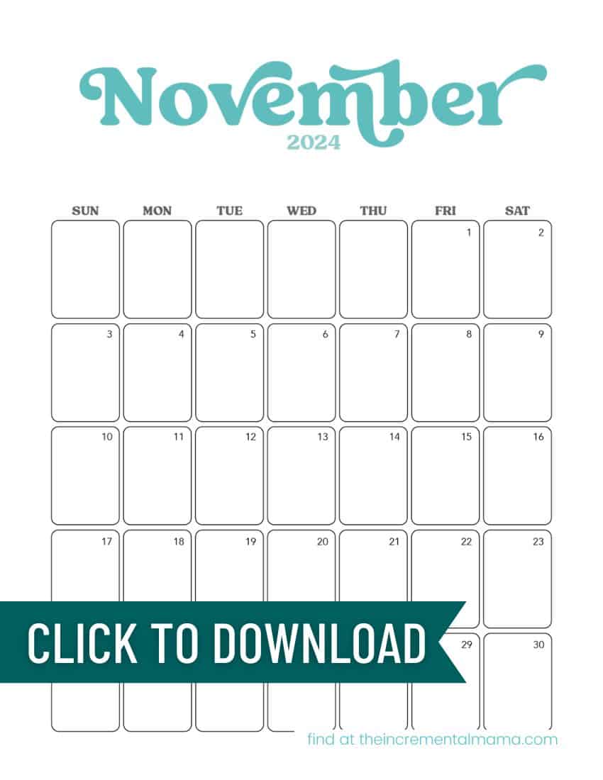 Fun Retro-Inspired 2024 Monthly Calendar PDFs (12 Free Printables)