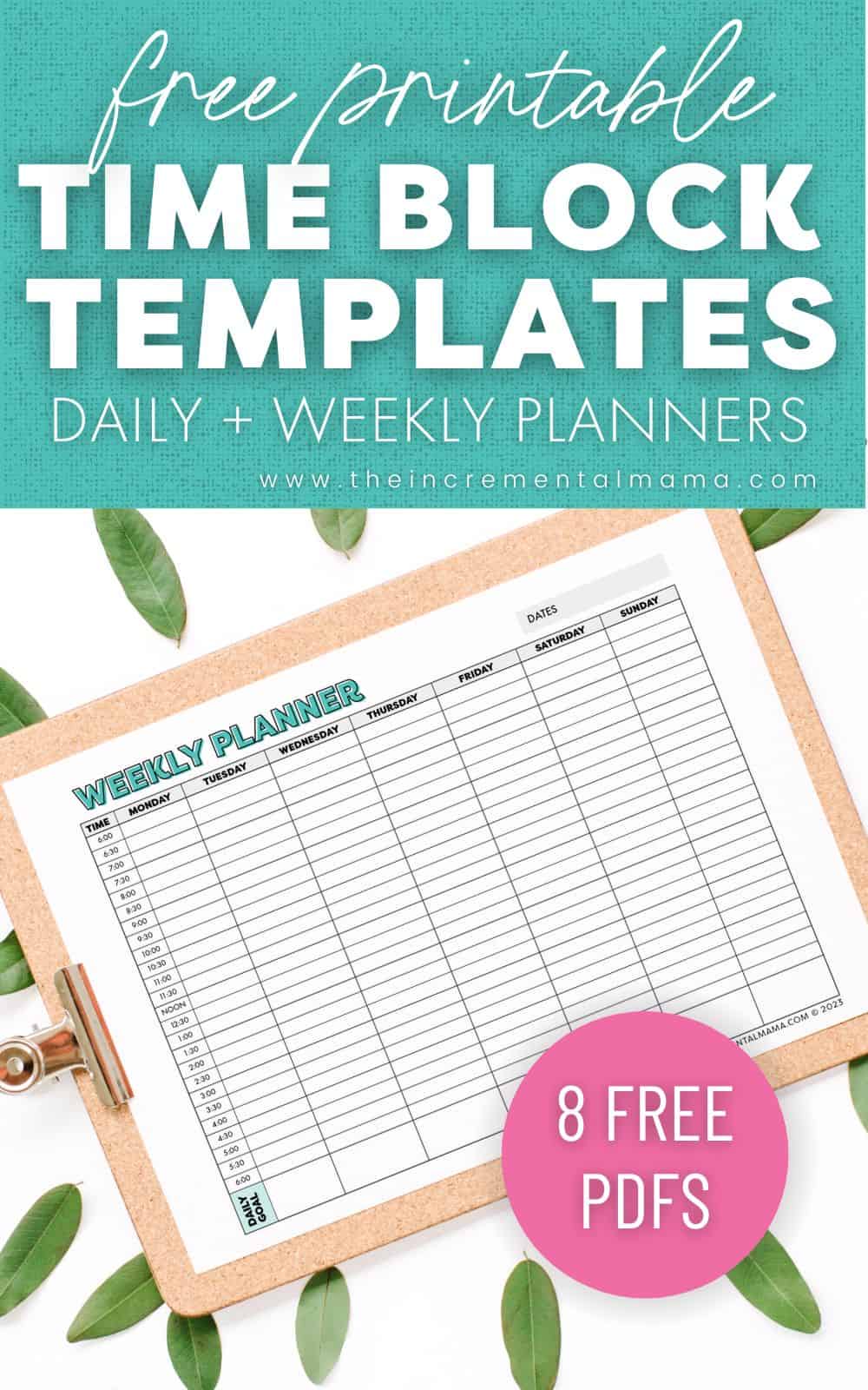 8 Free Time Blocking Planners to Crush Your To-Do List