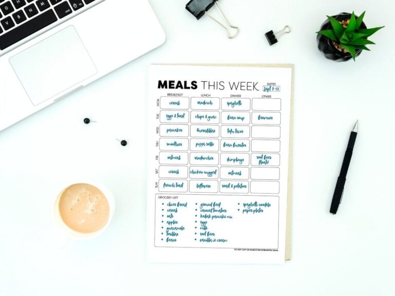 How to Meal Plan For Your Family + Free Planning Printables