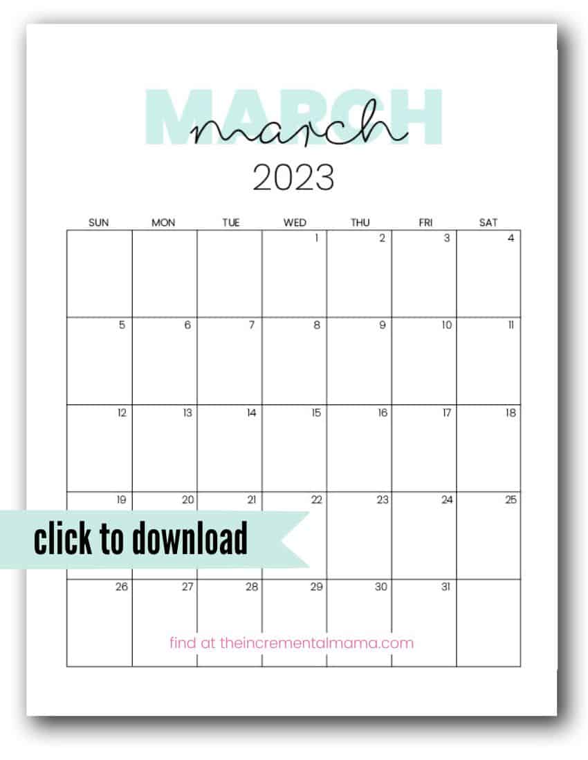 Cute 2023 Printable Calendar - 12 Free Printables to Get Organized