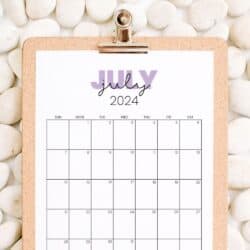 Free 2024 Monthly Calendar Printable Templates - The Incremental Mama