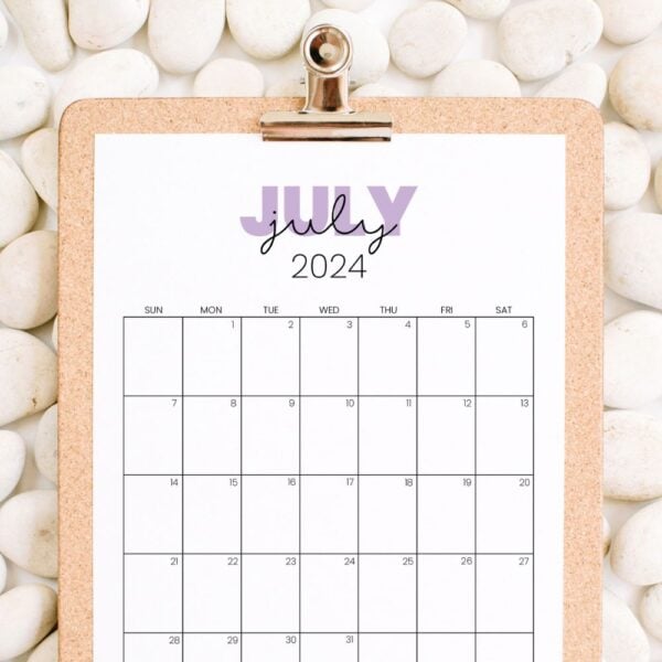 Free 2024 Monthly Calendar Printable Templates - The Incremental Mama