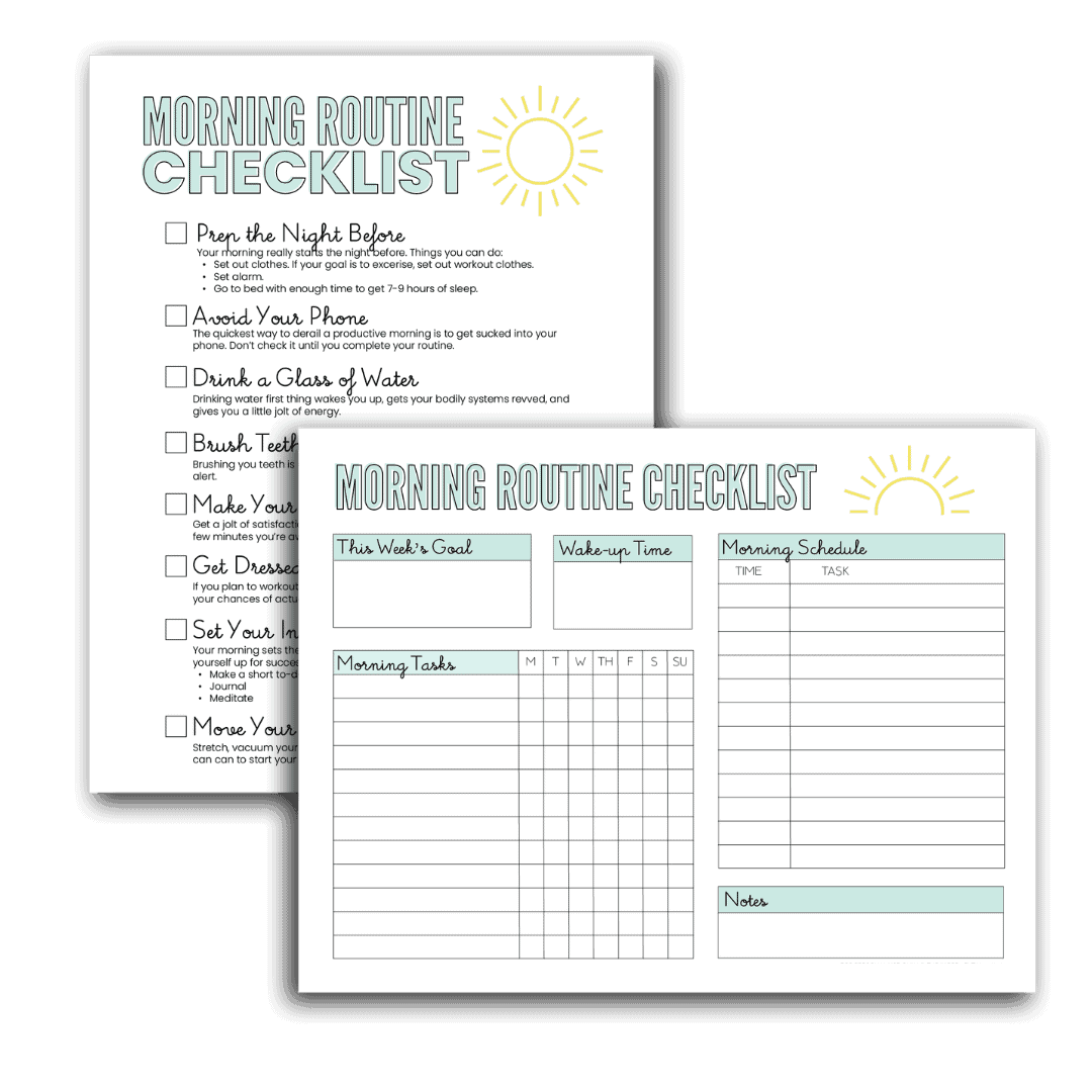 The Morning Routine Checklist to Start Your Day with Energy & Focus