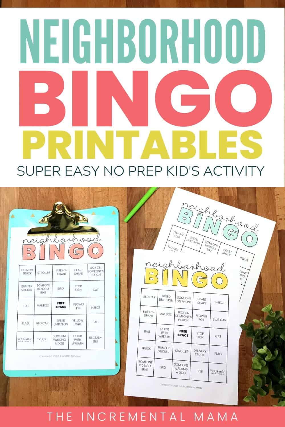Fun Kid's Activity: Free Printable Neighborhood Bingo Cards - The ...