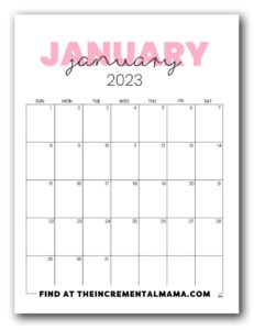 2023 Pink Calendar Printables - Free PDFs To Get Organized
