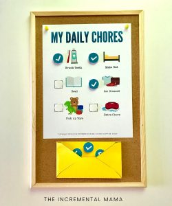Free Printable Picture Chore Chart for Preschoolers & Toddlers
