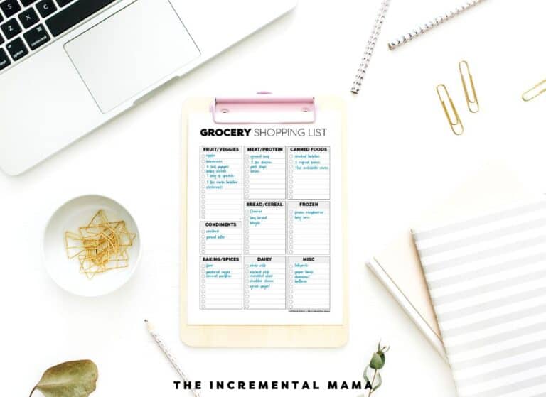 Free Printable Weekly Meal Planner & Grocery List
