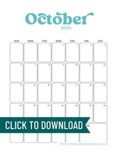 Fun Retro-Inspired 2024 Monthly Calendar PDFs (12 Free Printables)